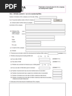 Annual Return Form 22 1 | PDF | Business