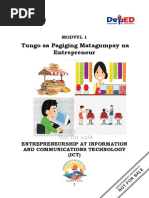 Epp Grade5 - Ict-And-Entrepreneurship Module 1 Week 110 | PDF
