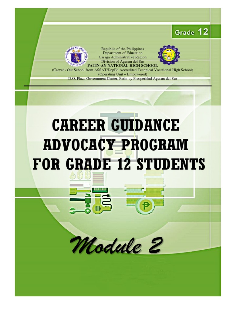Career Guidance Advocacy Program For Grade 12 Students: Patin-Ay ...