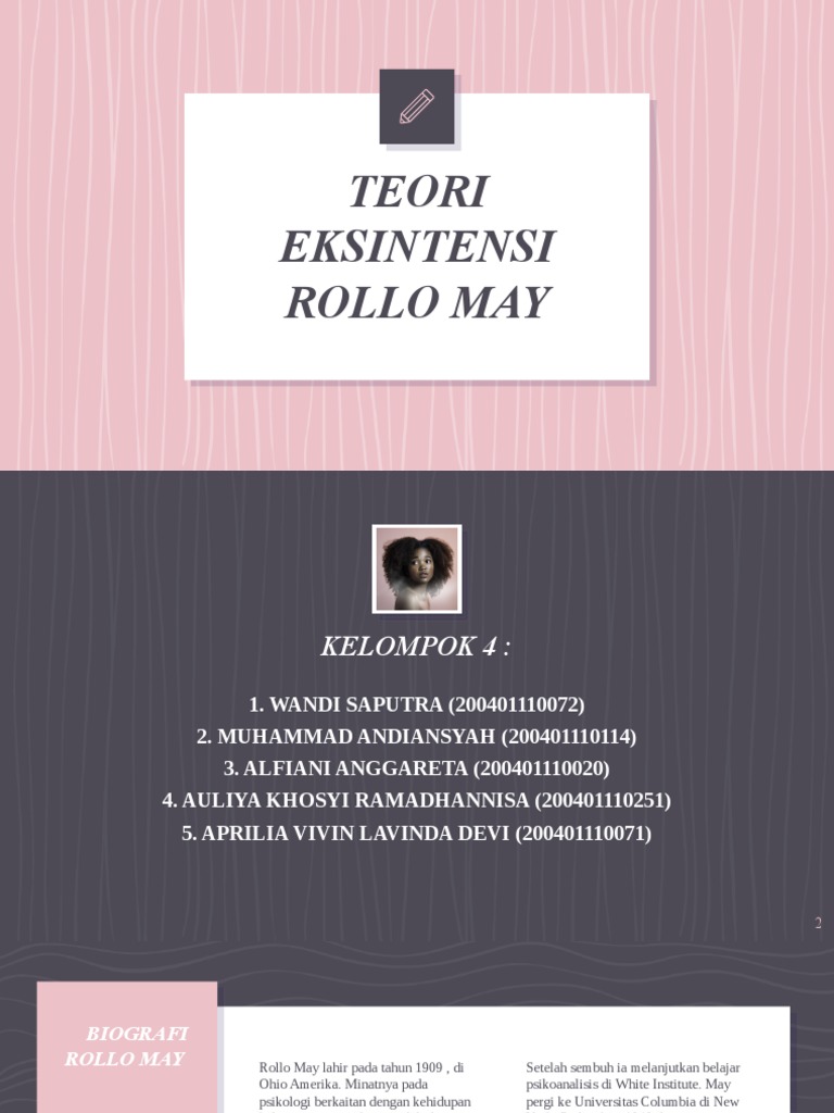 Kelompok 4 Teori Eksistensi Rollo May Pdf
