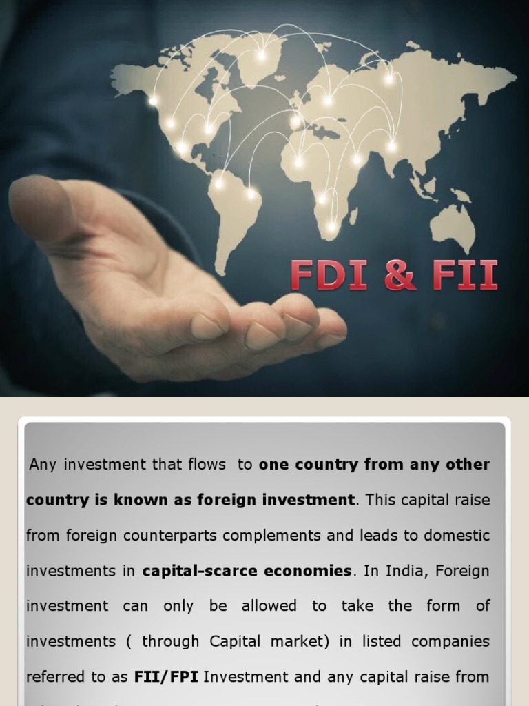 FDI and FII | PDF | Institutional Investors | Foreign Direct Investment