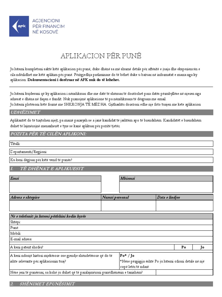 Aplikacioni Per Punesim | PDF