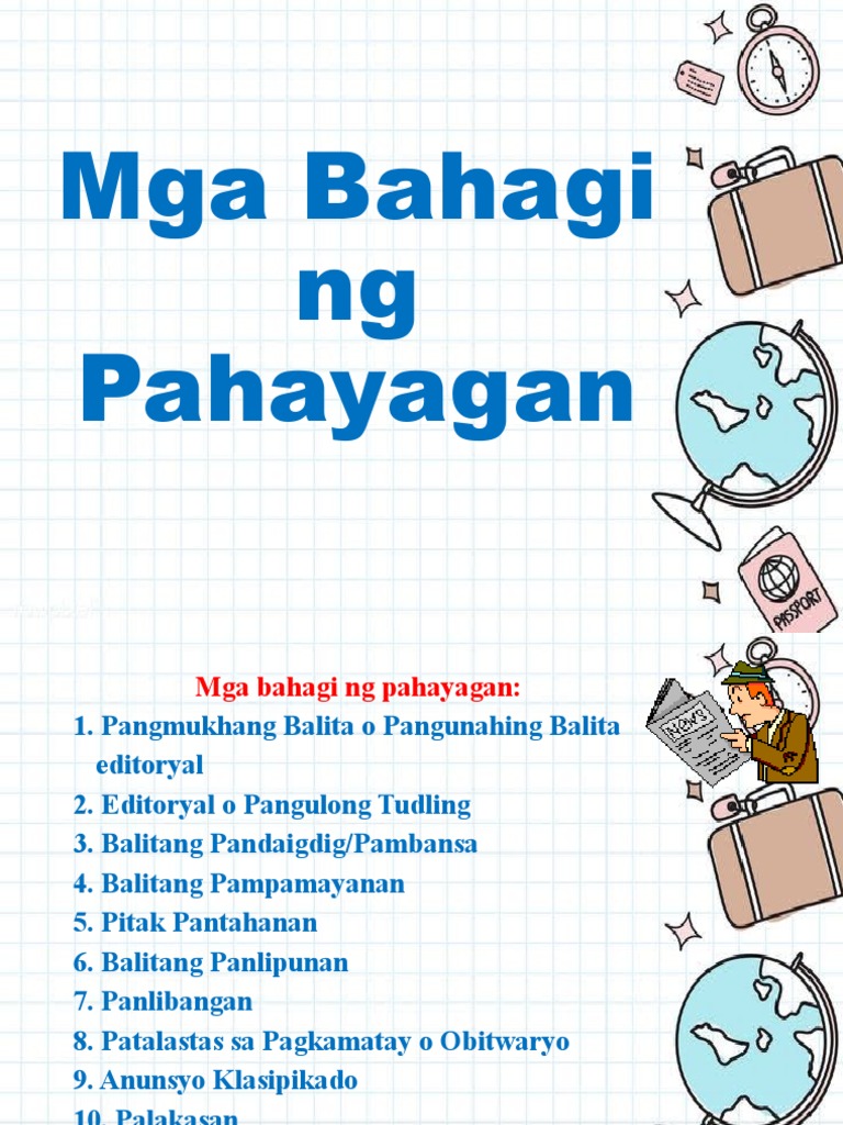 Bahagi NG Pahayagan | PDF