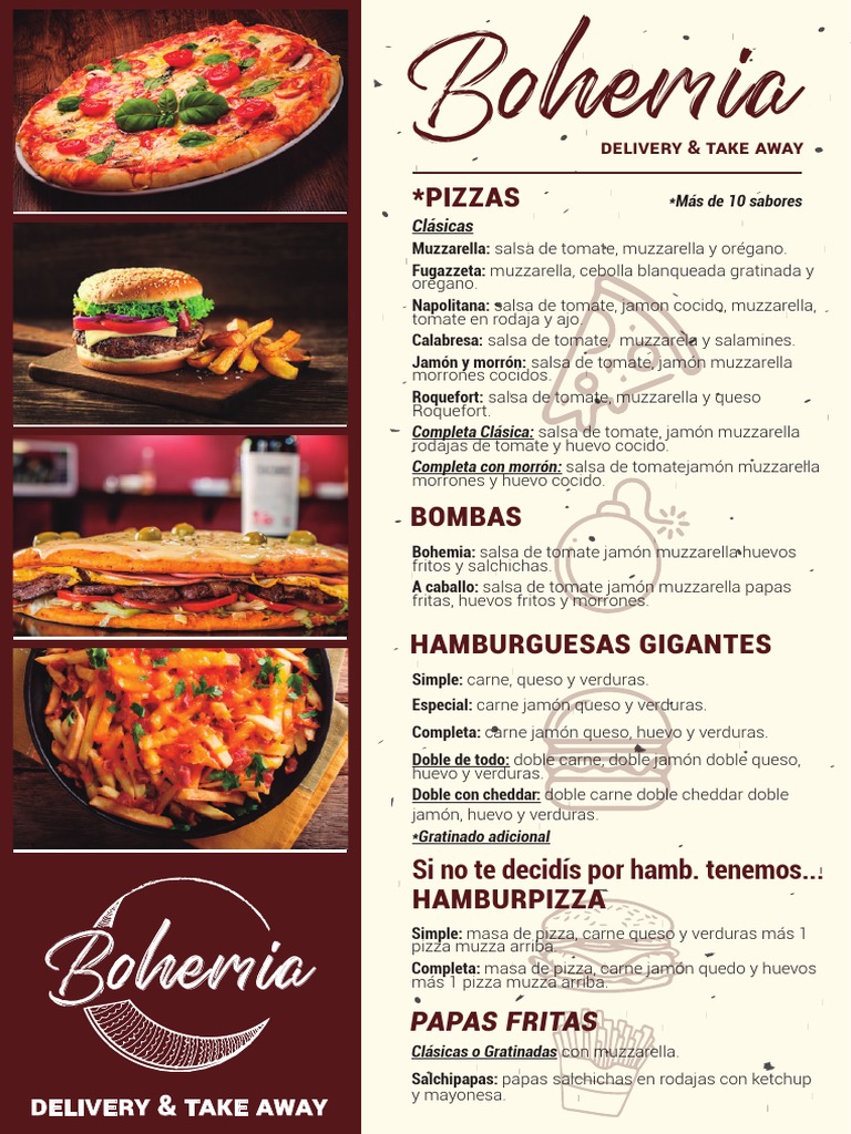 Bohemia Menu - Compressed | PDF | Pizza | Alimentos