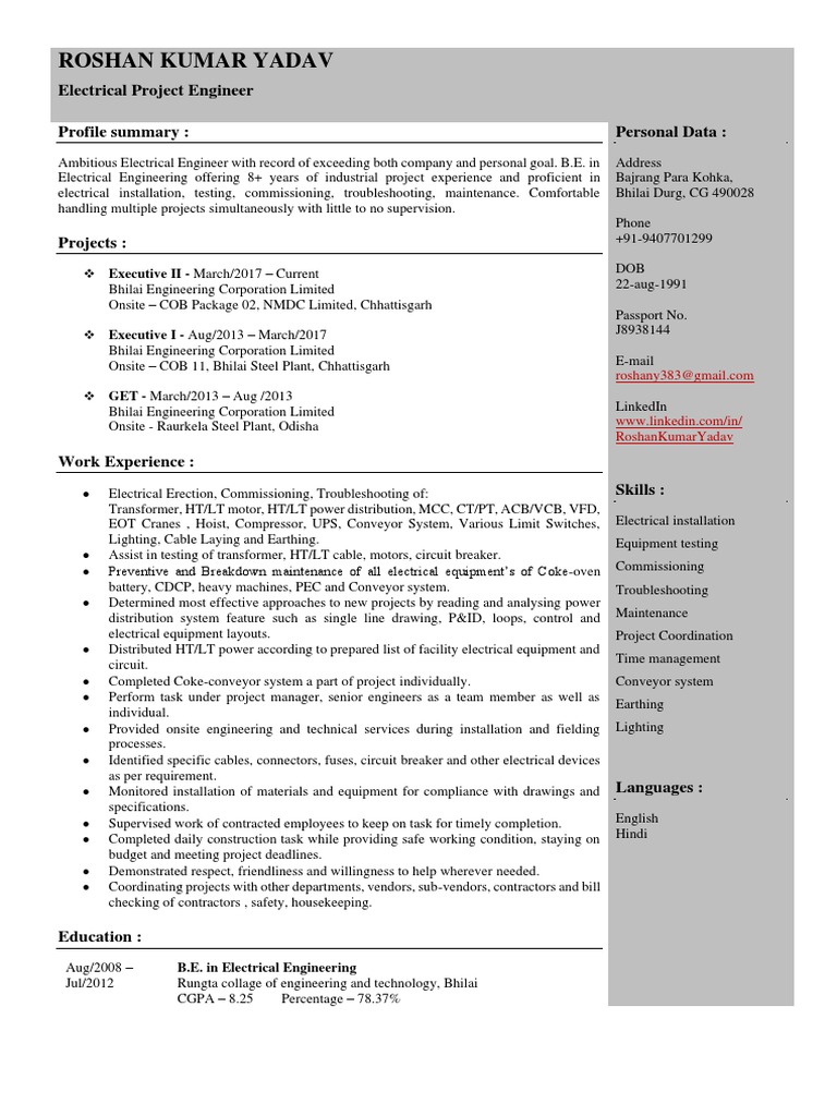 Roshan Kumar Yadav Ee Pdf Engineering Equipment 