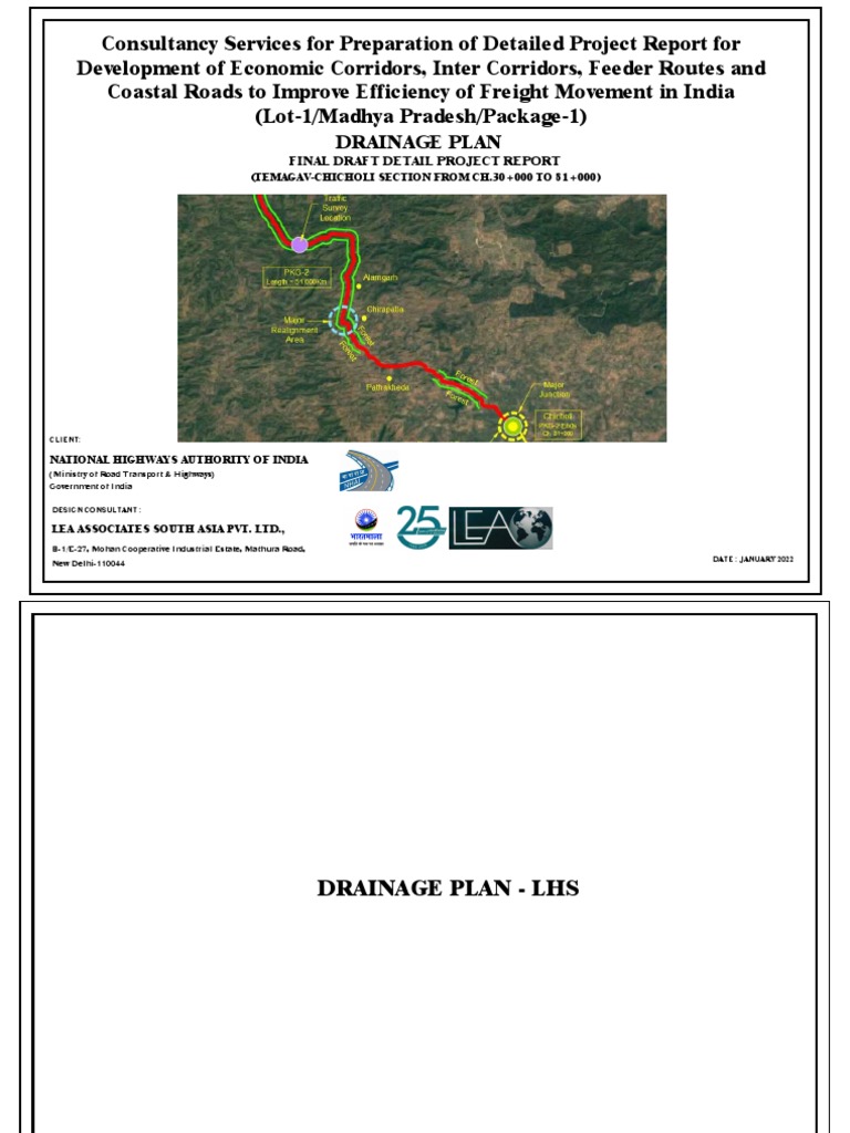 Drainage Plan | Download Free PDF | Transport Infrastructure | Road