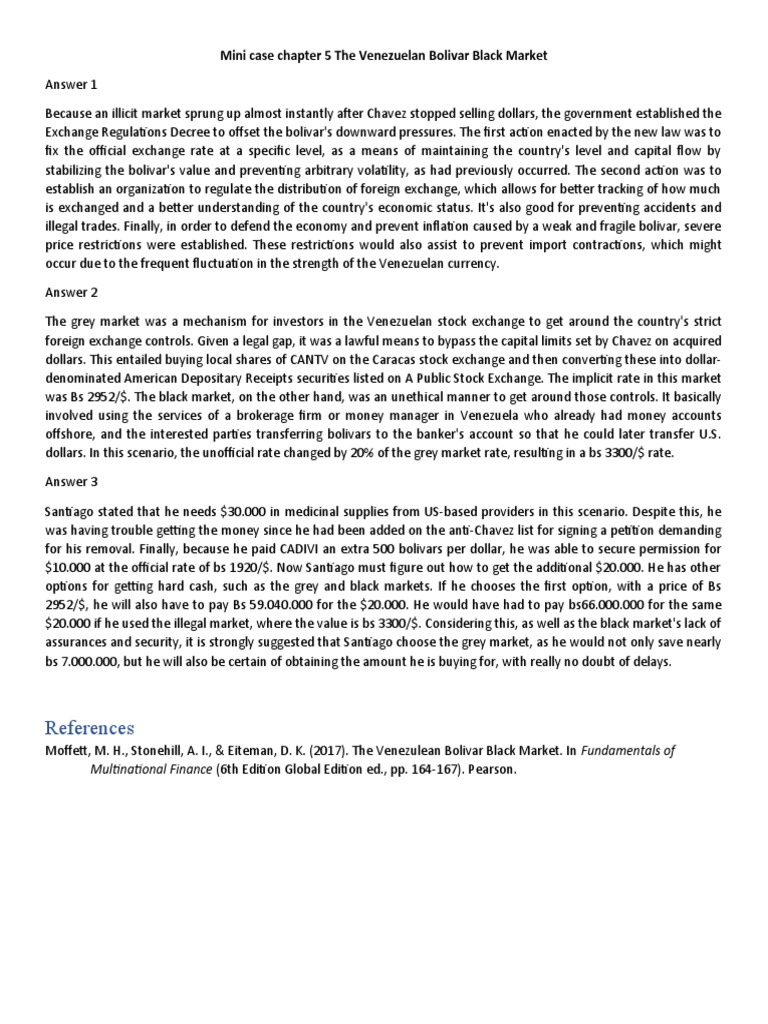 Venezuelan Bolivar Black Market Insights | PDF | Exchange Rate | Stocks