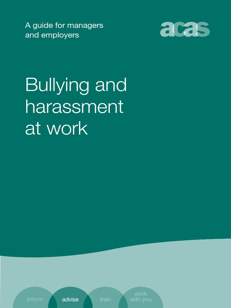 Bullying and Harassment in The Workplace A Guide For Managers and ...