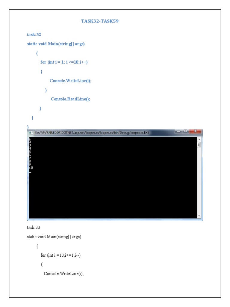 Task32-60 Program and Output | PDF | Computer Programming | Software ... Task32-60 Program and Output | PDF | Computer Programming | Software ...
