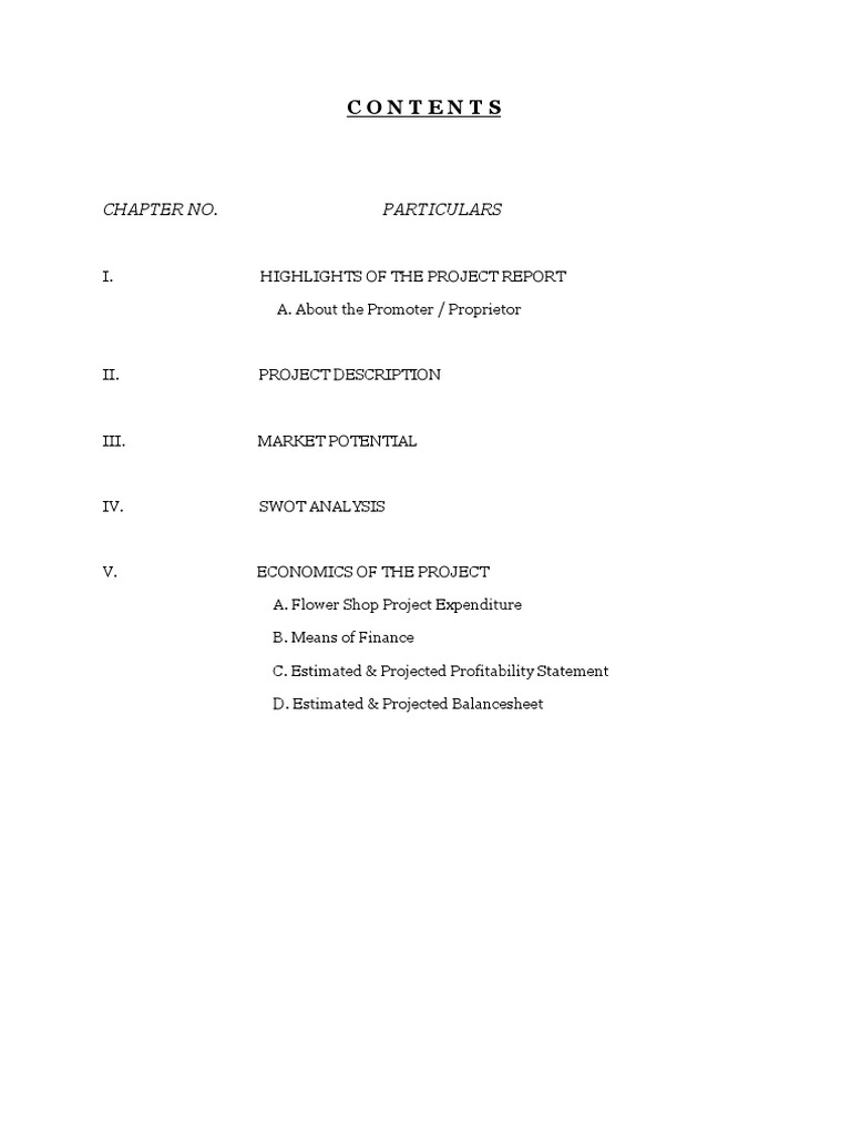 Flower Shop Project | PDF | Equity (Finance) | Fixed Asset