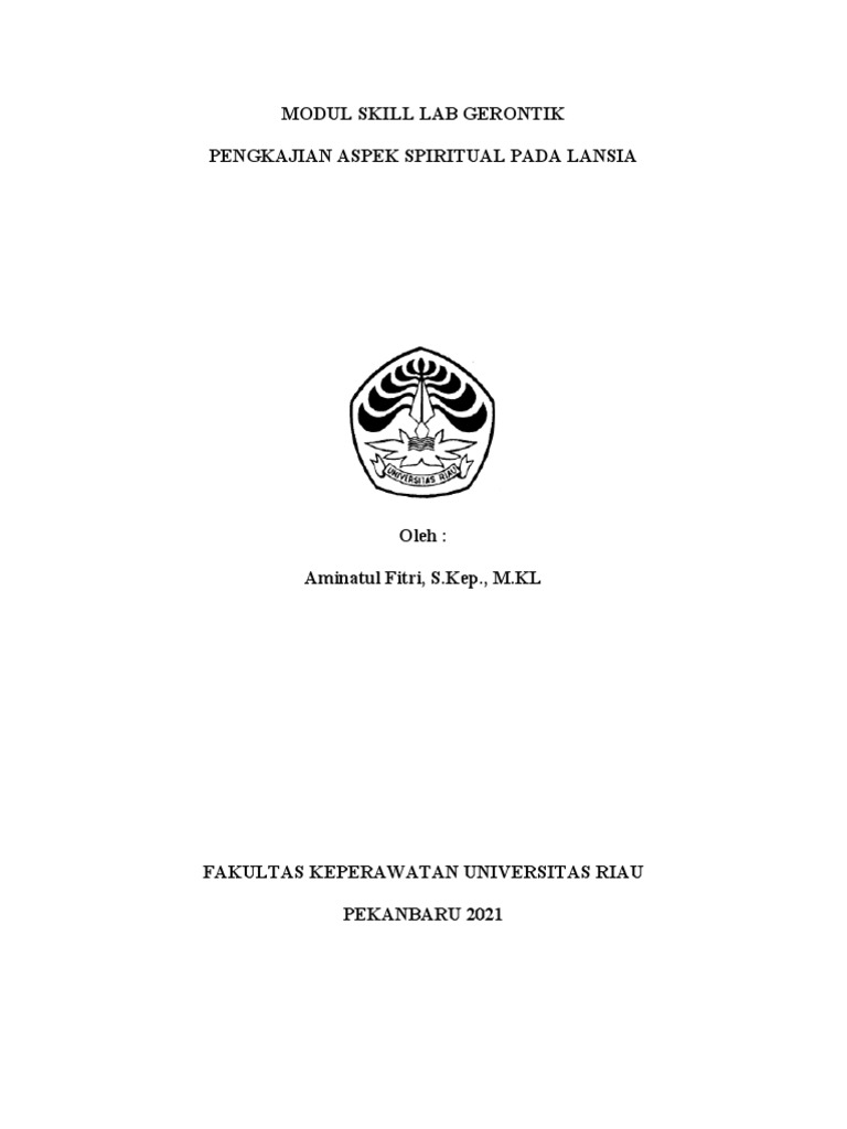 Modul Skill Lab Gerontik | PDF | Pengembangan Diri