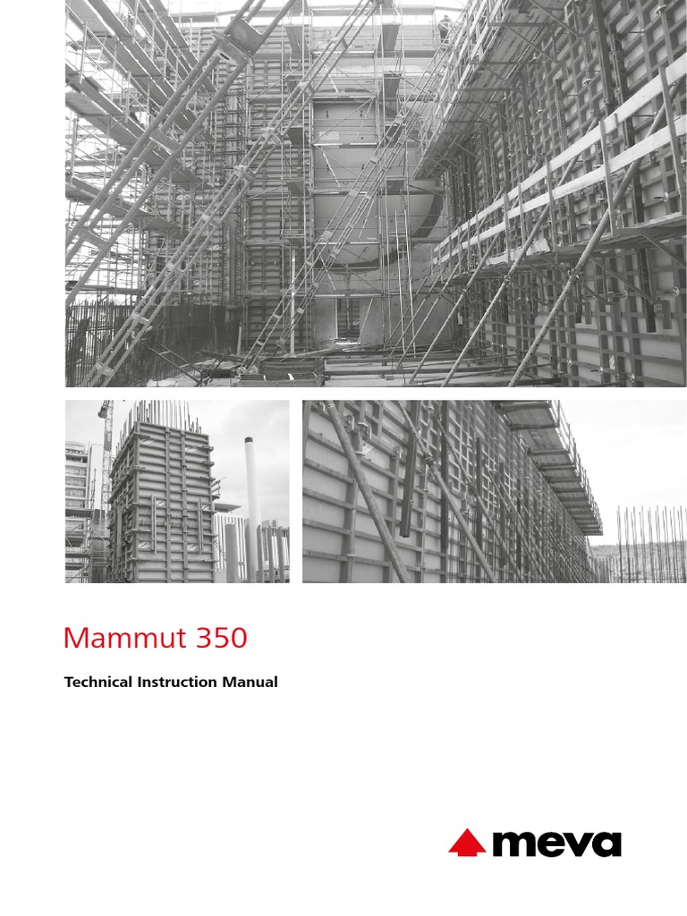 Mammut 350: Technical Instruction Manual | PDF | Scaffolding | Concrete