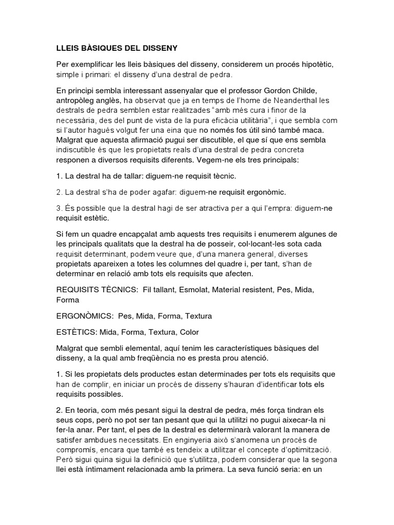 09 - Lleis Bàsiques Del Disseny | PDF
