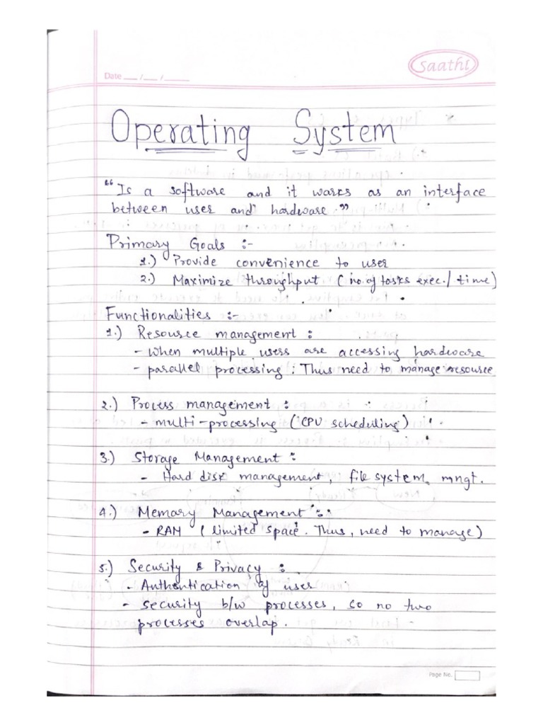OS Notes | PDF