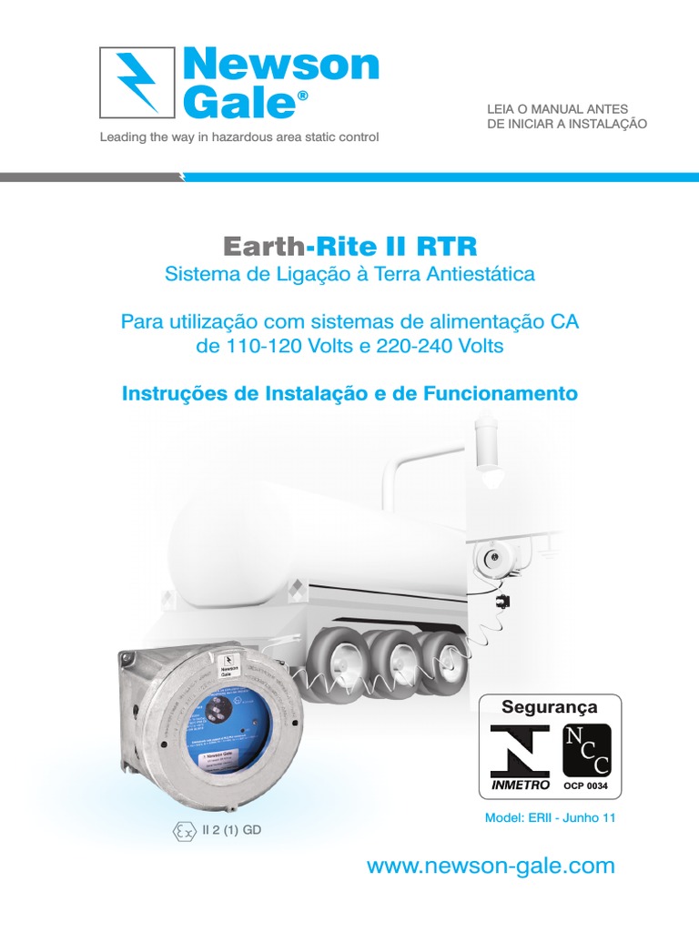 MANUAL Monitor Aterramento Newson Gale | PDF | Diodo emissor de luz ...