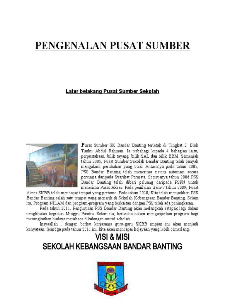 Pengenalan Pusat Sumber | PDF