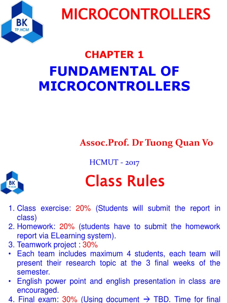 Chapter 1 - Fundamental of Microcontroller | PDF | Microcontroller | Central Processing Unit