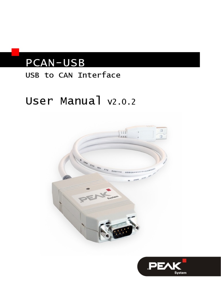 Pcan-usb Userman Eng | Usb | Device Driver