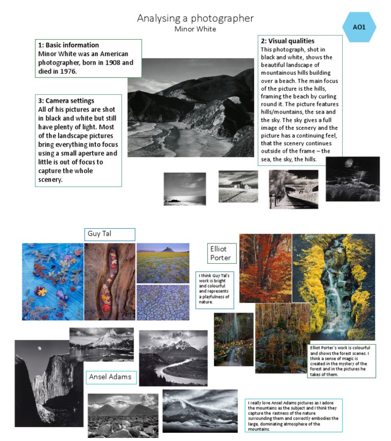 Analysing A Photographer | PDF | Artistic Techniques | Recording