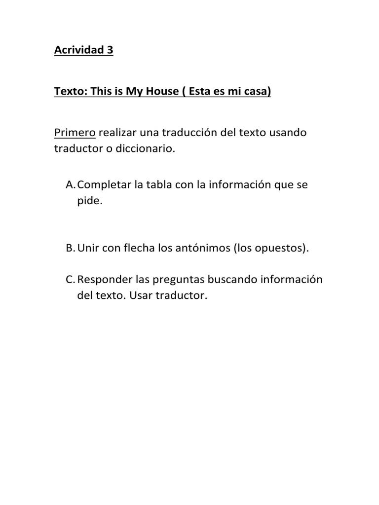 Spanish Language Learning Activity | PDF