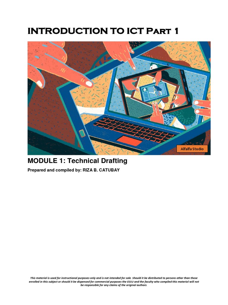 Introduction To Ict Part 1: MODULE 1: Technical Drafting | PDF ...