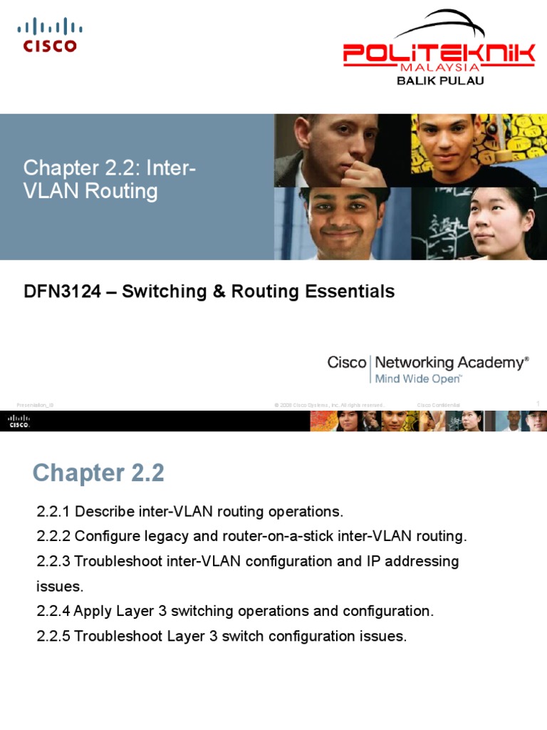 Chapter 2.2 - Inter-VLAN Routing | PDF | Router (Computing) | Network Switch