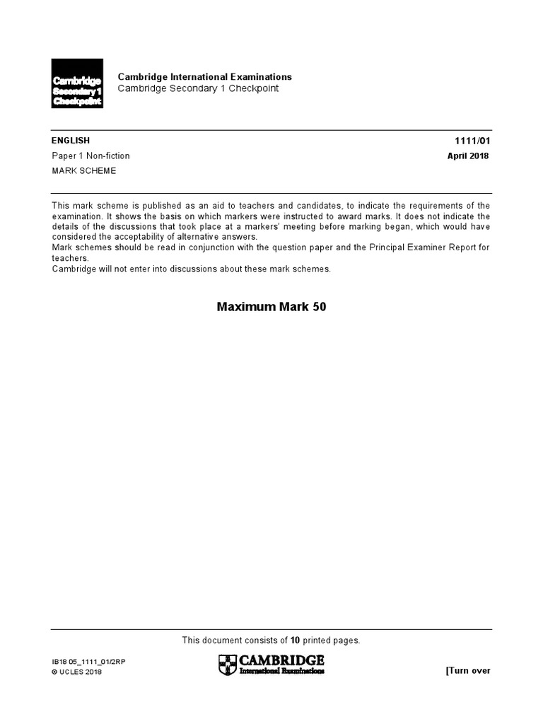 Paper 1 Insert | PDF