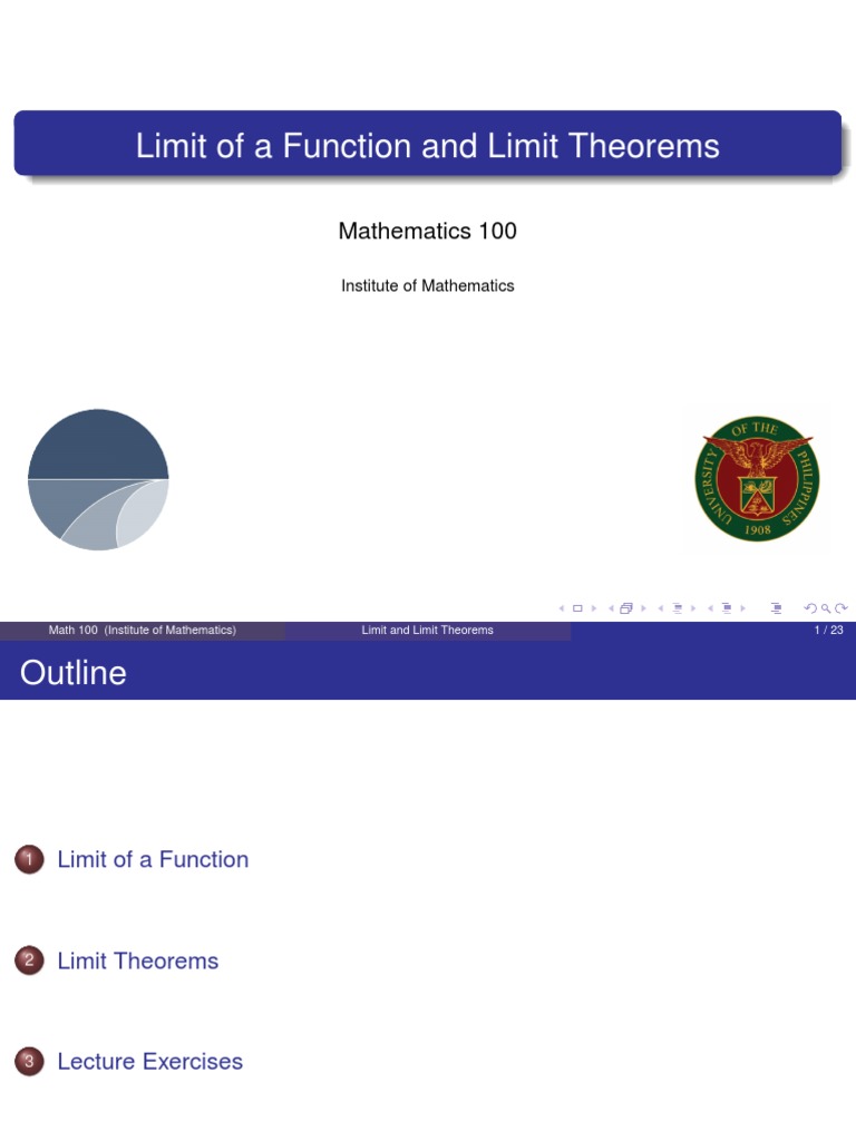 L3 Limit and Limit Theorems | PDF | Mathematics | Polynomial