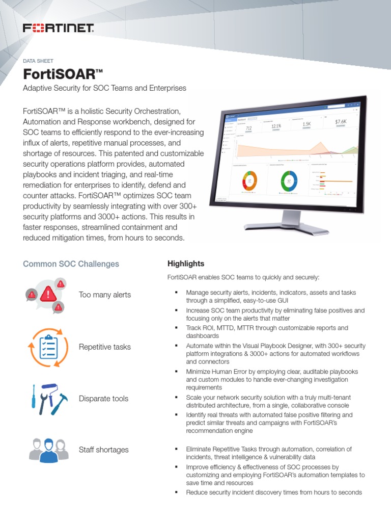 Fortisoar: Common Soc Challenges | PDF | Automation | System On A Chip