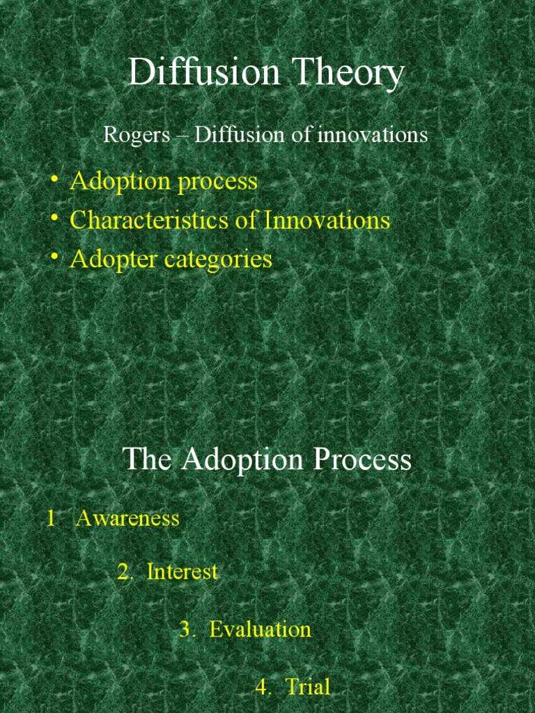 Adopter Categories in Diffusion Theory | PDF