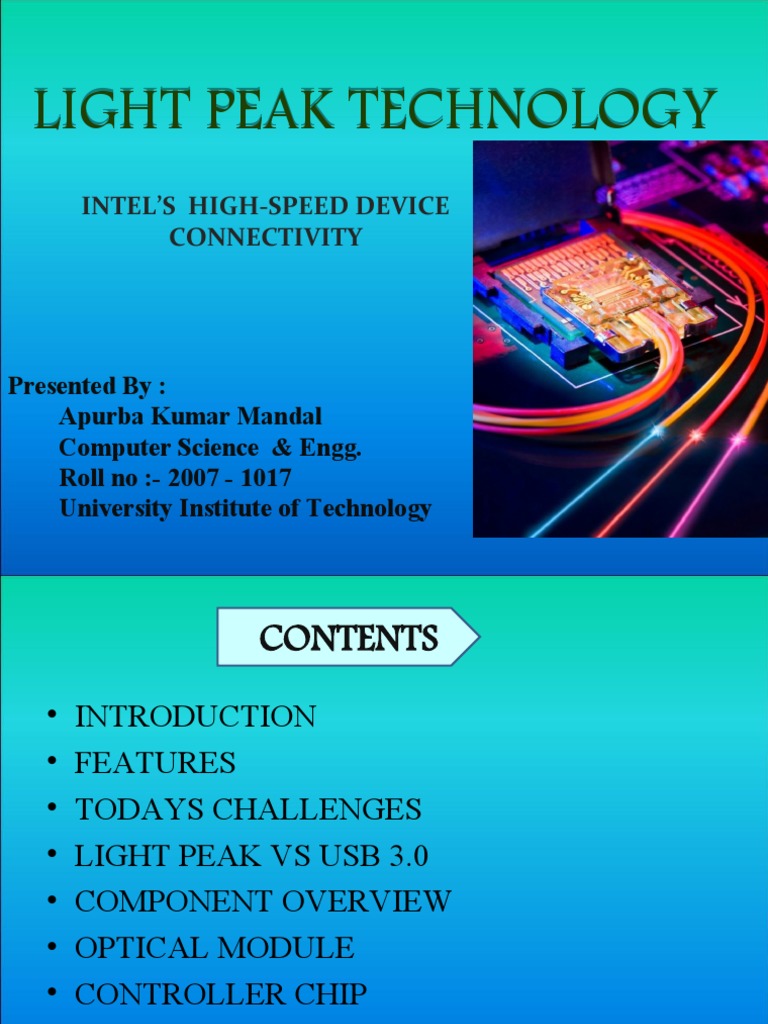 Light Peak Technology Overview | PDF | Usb | Computing