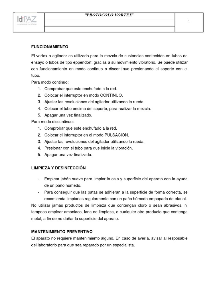 VORTEX | PDF | Laboratorios