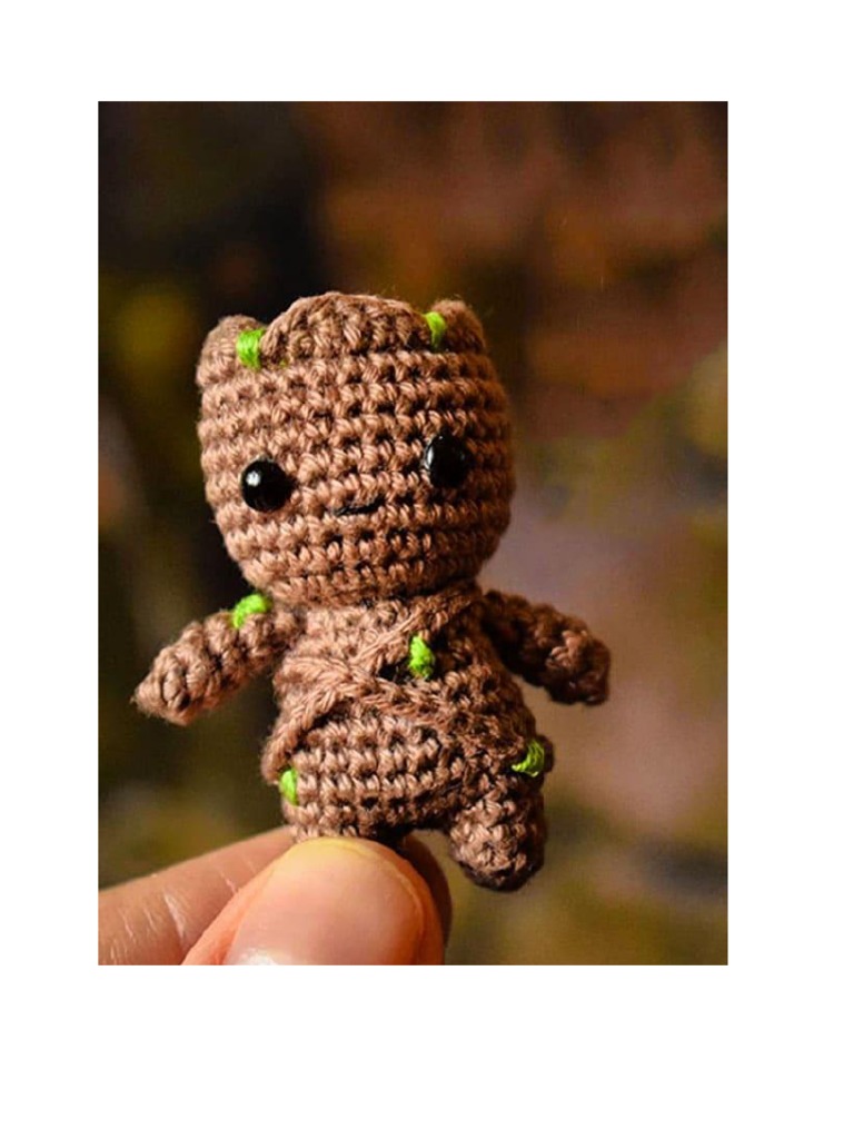 Crochet Baby Groot Amigurumi Free Pattern | PDF | Amigurumi | Crochet