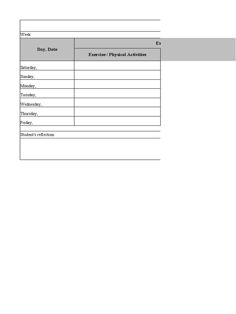Health and Wellness Journal Template | PDF