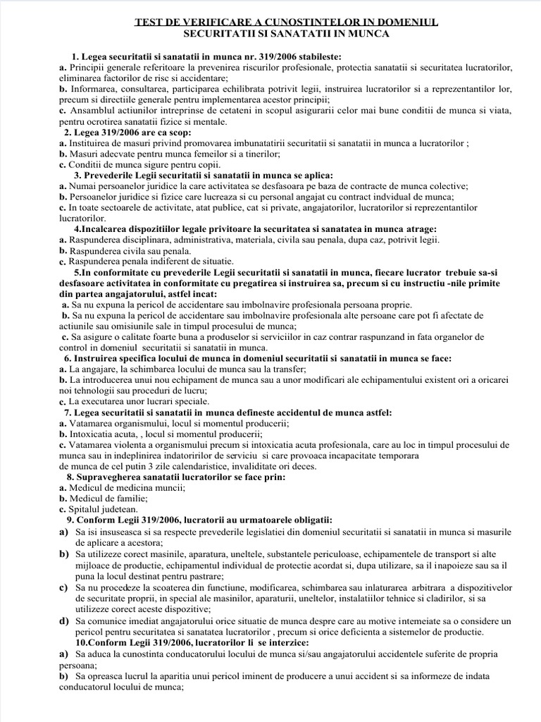 Dokumen - Tips - Test SSM Angajare | PDF