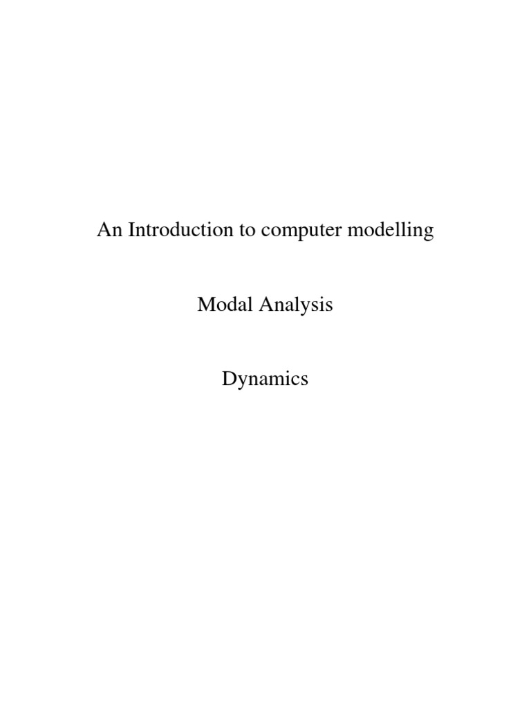 Modal Analysis | PDF | Eigenvalues And Eigenvectors | Matrix (Mathematics)