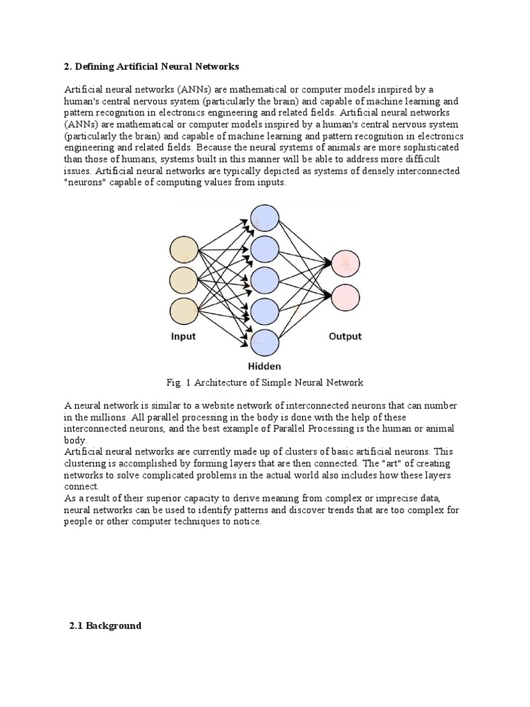 Defining Artificial Neural Networks | PDF | Artificial Neural Network | Nervous System
