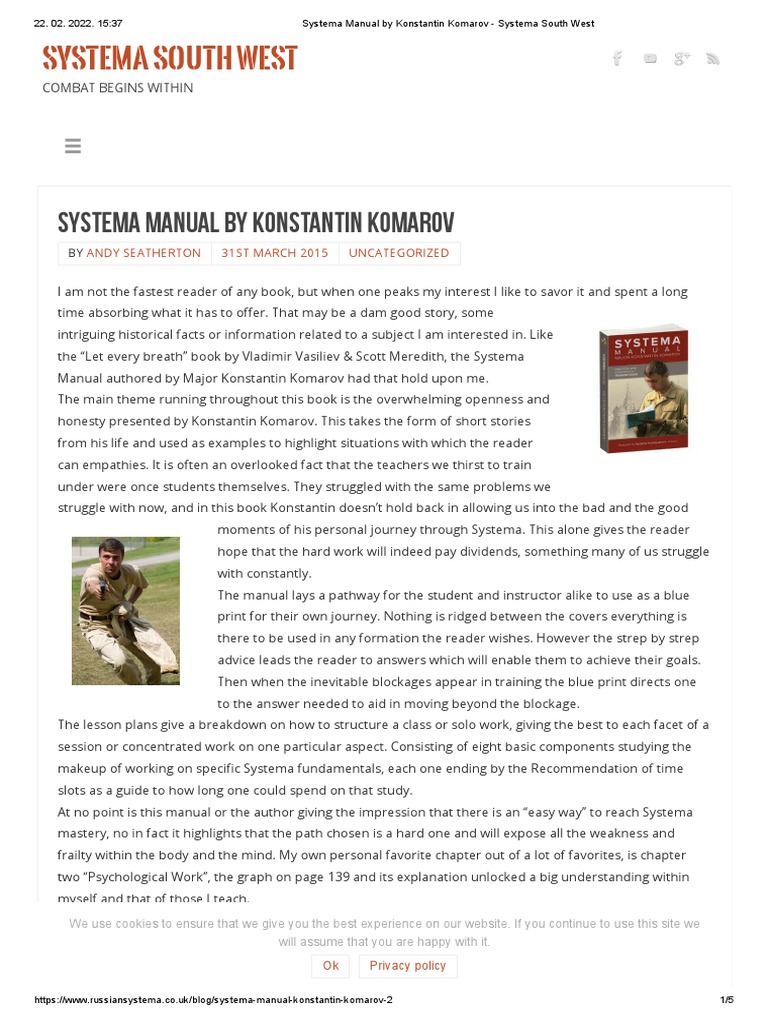 Systema Manual by Konstantin Komarov - Systema South West | PDF