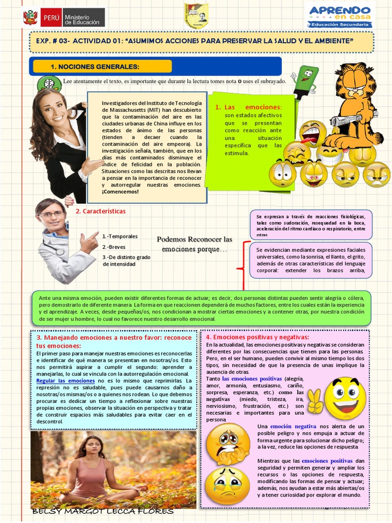 Experiencia 3, Actividad 1 DPCC 4 | PDF | Las emociones | Ira