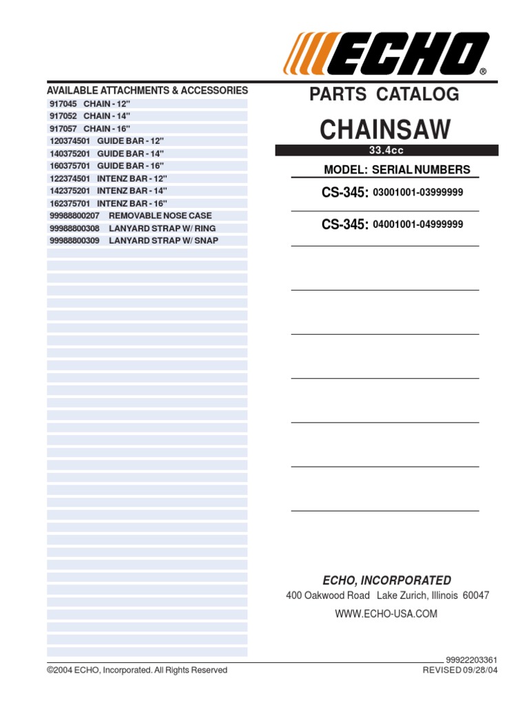 Echo CS-345 | PDF | Valve | Propulsion