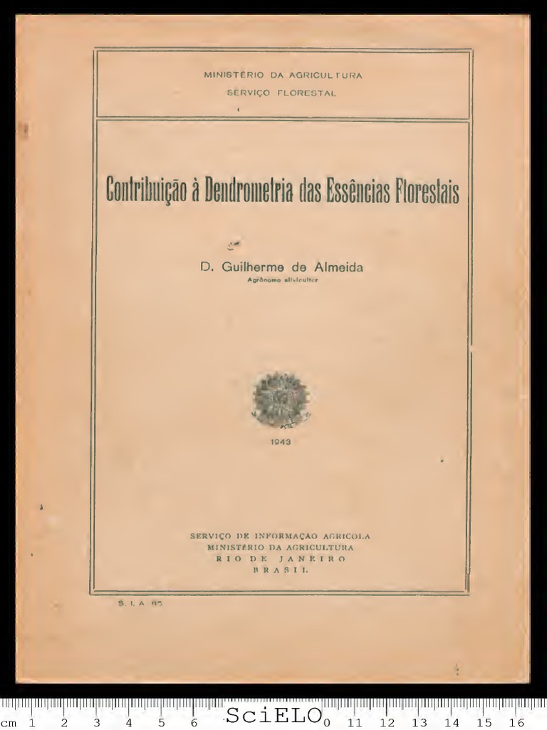 Dendrometria Das Essências Florestais | PDF | Unidades de medida ...