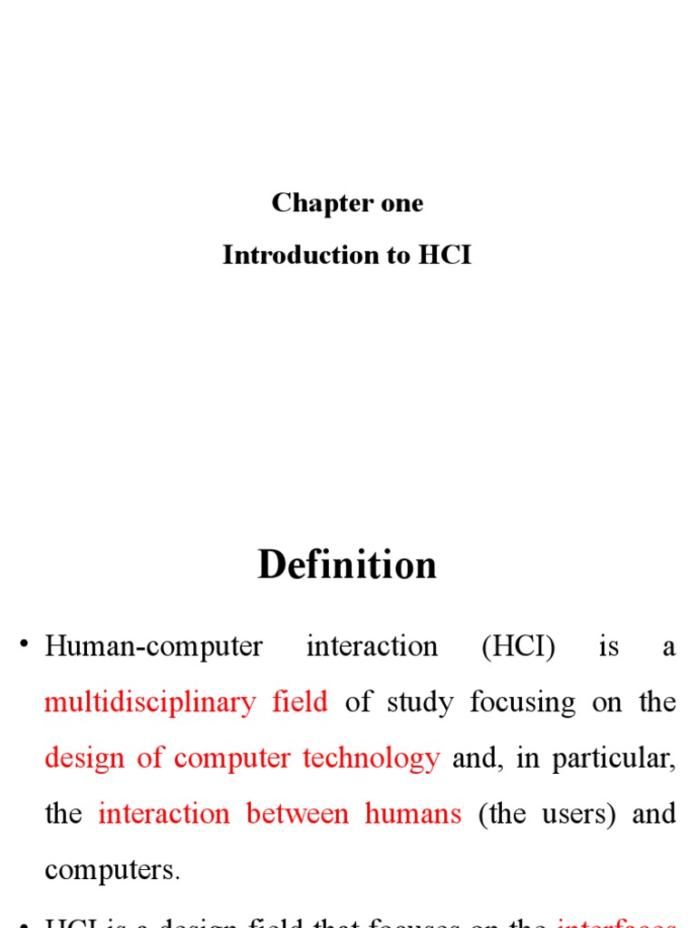 Introduction to Human-Computer Interaction | PDF | Human–Computer ...
