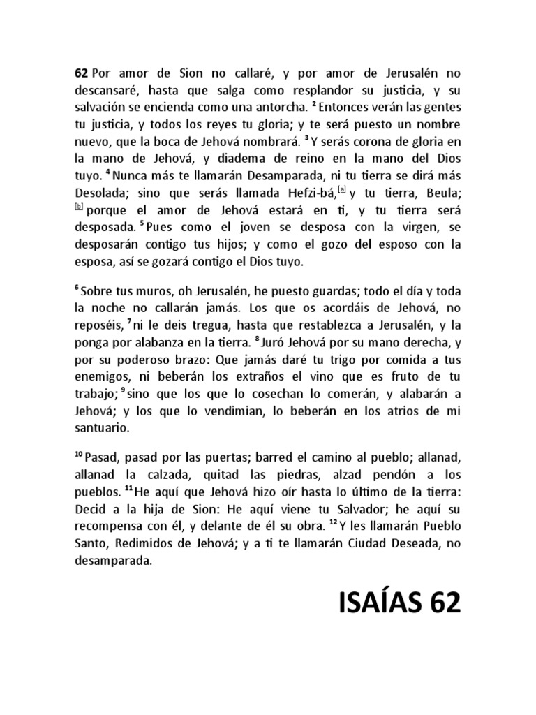 Isaias 62 | PDF