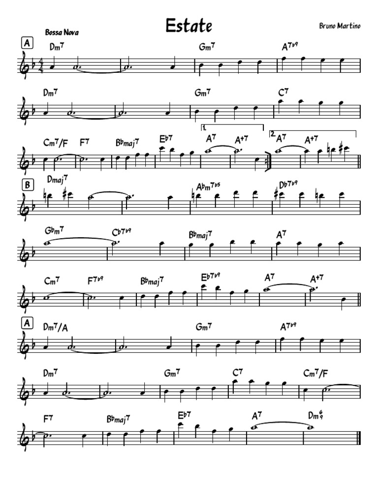 Estate: Bossa Nova Bossa Nova | PDF