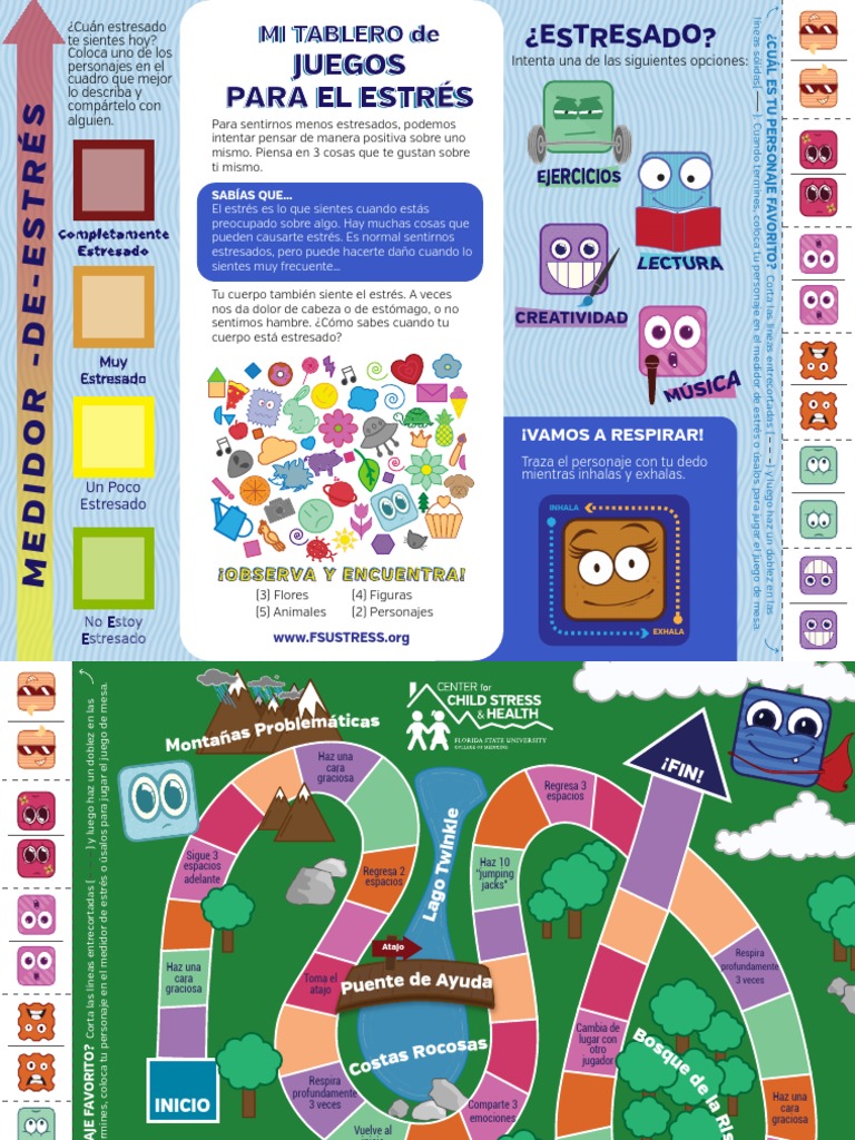 Tablero Juego Estres | PDF | Estrés (biología)