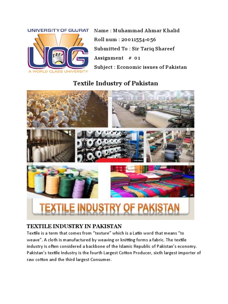 Economic Impact of Pakistan's Textile Industry | PDF | Cotton | Pakistan