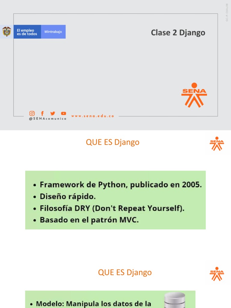 Configuración del entorno de trabajo para el desarrollo de aplicaciones web con Django | PDF ...