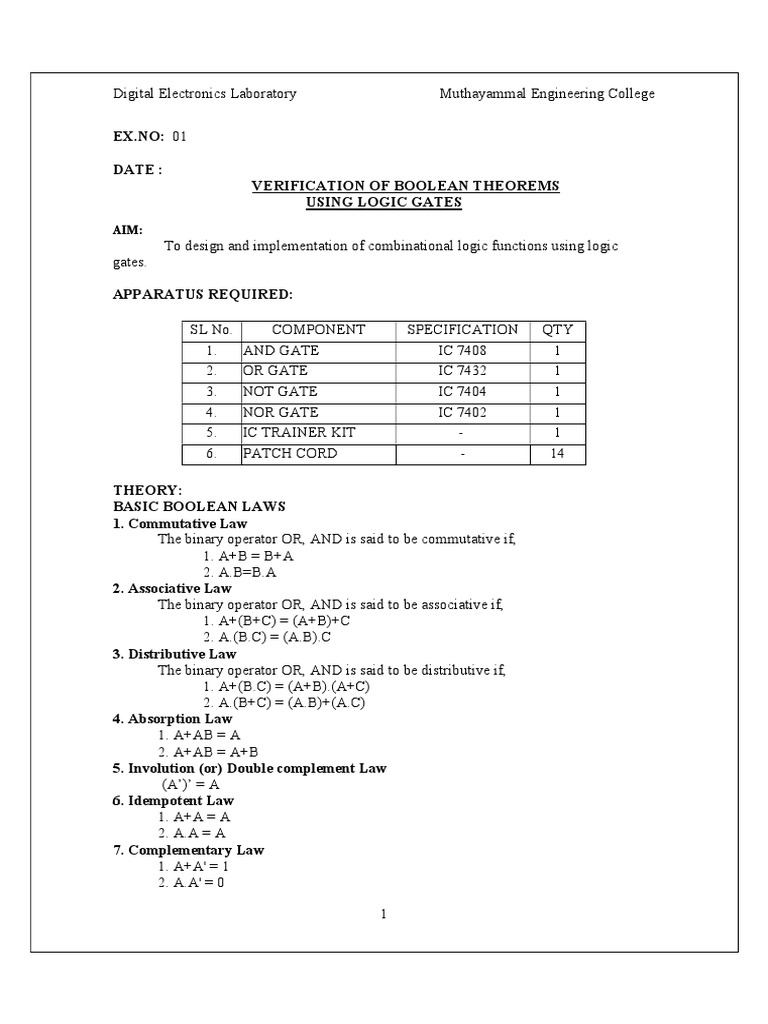Dpsd Updated Lab Manual Pdf Logic Gate Digital Electronics