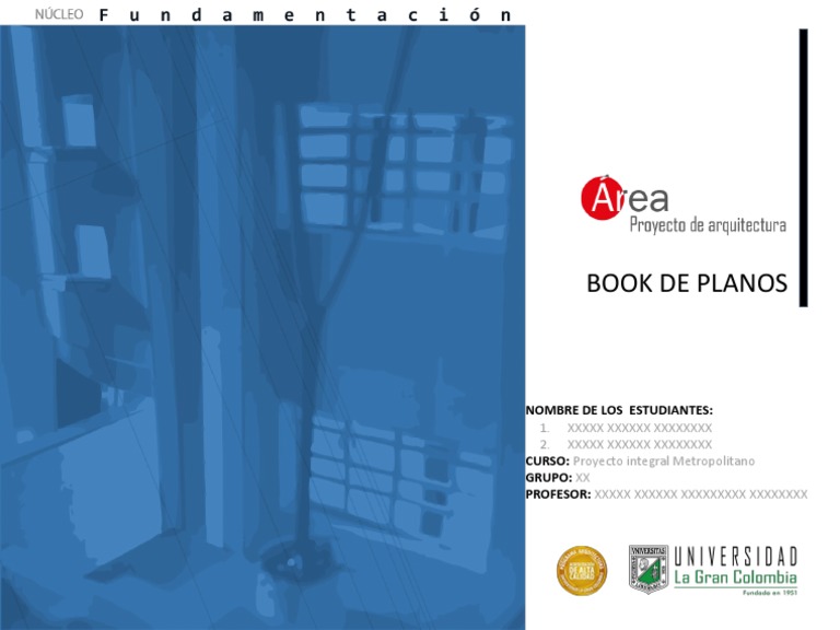 Portada Book de Planos Fundamentación N1 | PDF
