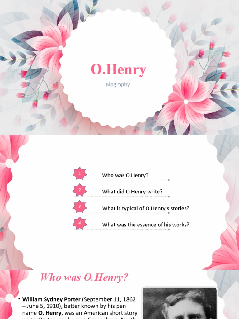 O.Henry: Biography | PDF | O. Henry